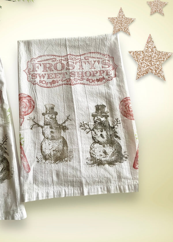 Stamped Holiday Tea Towels Workshop (In-Person) - Recreated Designs