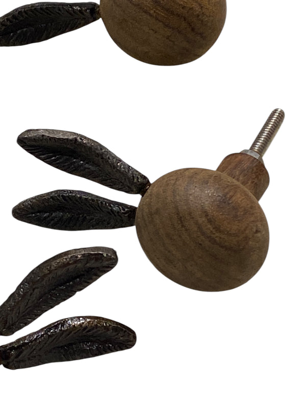 Brown Wood Rabbit Knob - Recreated Designs