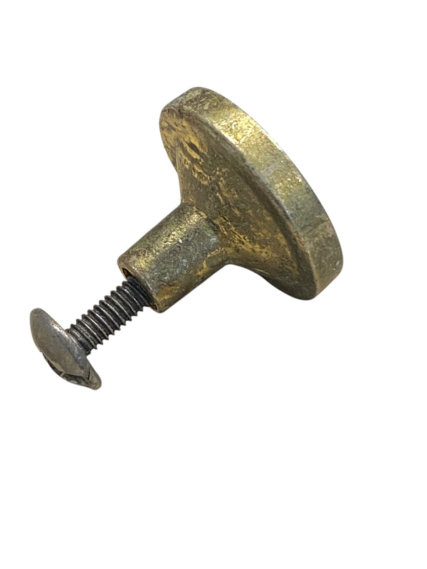 White Ceramic and Metal Knob - Recreated Designs