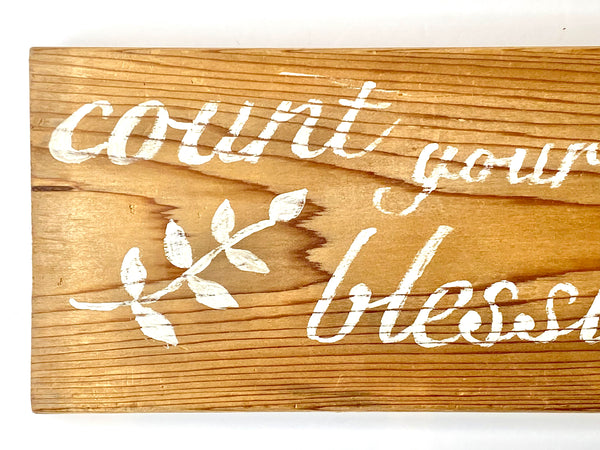 Count Your Blessings Sign - Recreated Designs