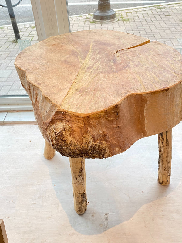 Live Edge Wood Side Table #2 - Recreated Designs